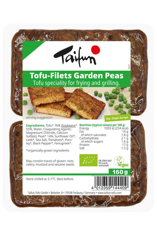 Taifun Tofu Fillets Garden Pea 160g | Jennings Plantry